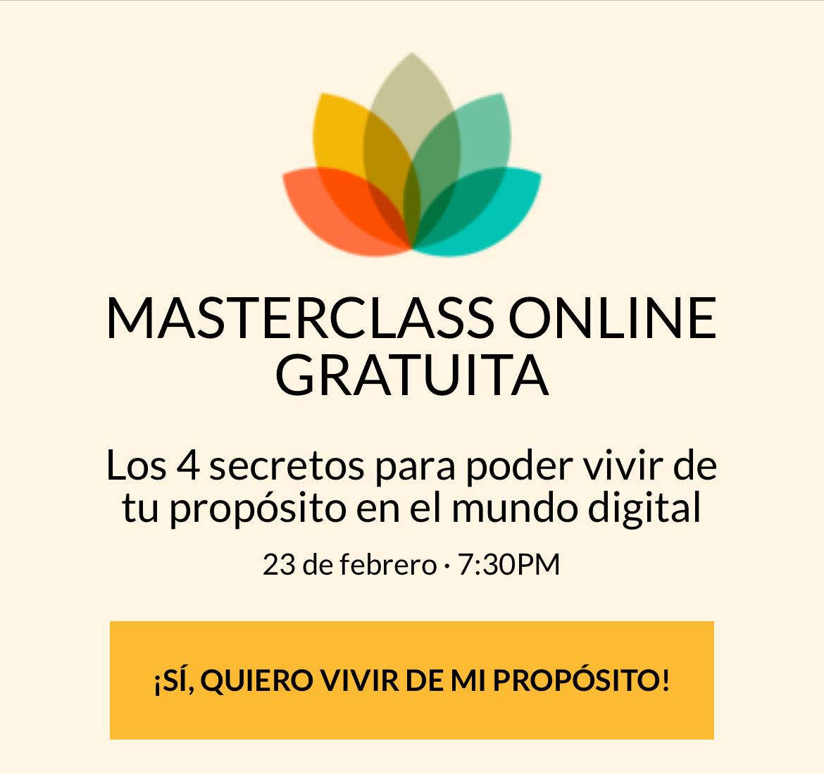Masterclass Online Gratis Septiembre 2023 - Reconecta